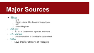 Government information and Information Literacy | PPT