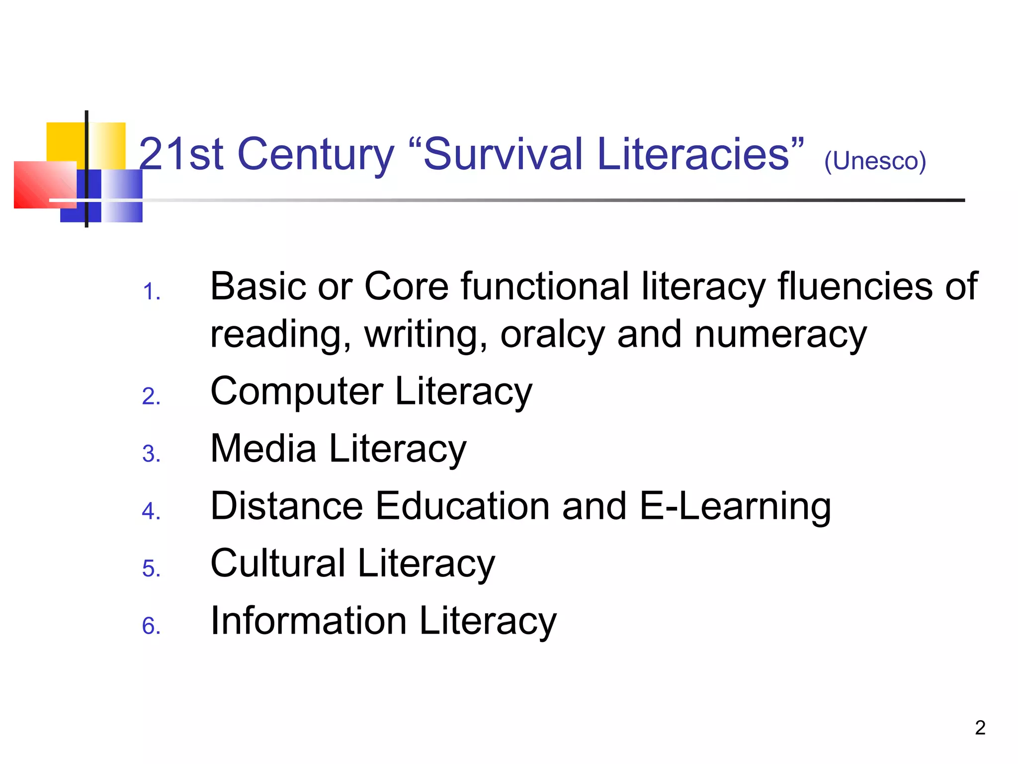 Information literacy instruction in libraries | PPT