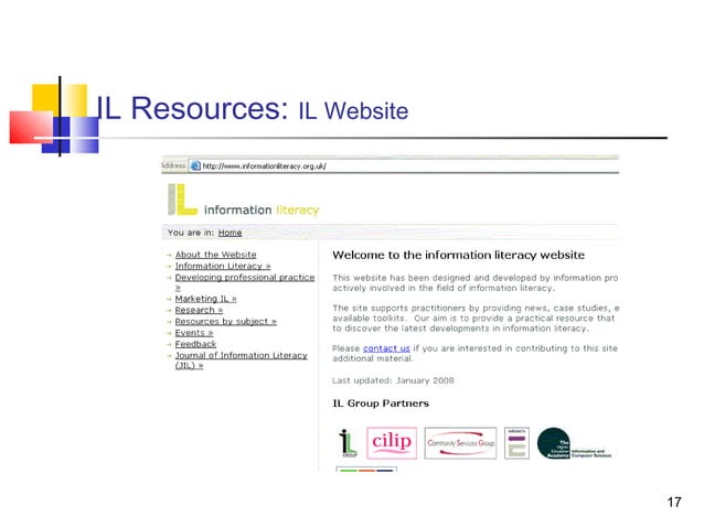 Information literacy instruction in libraries | PPT