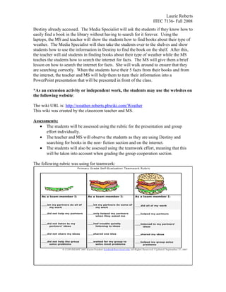 Information literacy lesson plan | DOC