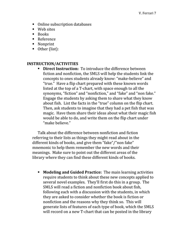 Information literacy lesson plan | DOCX