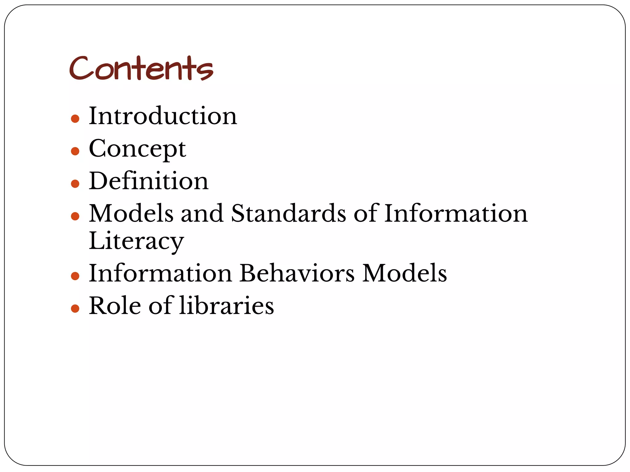 Information literacy skill | PPTX