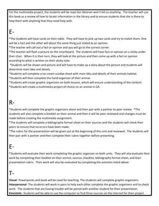 Information literacy unit ubd (praciticum) | PDF