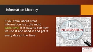 Information literacy workshop_ finding information and knowing how to ...