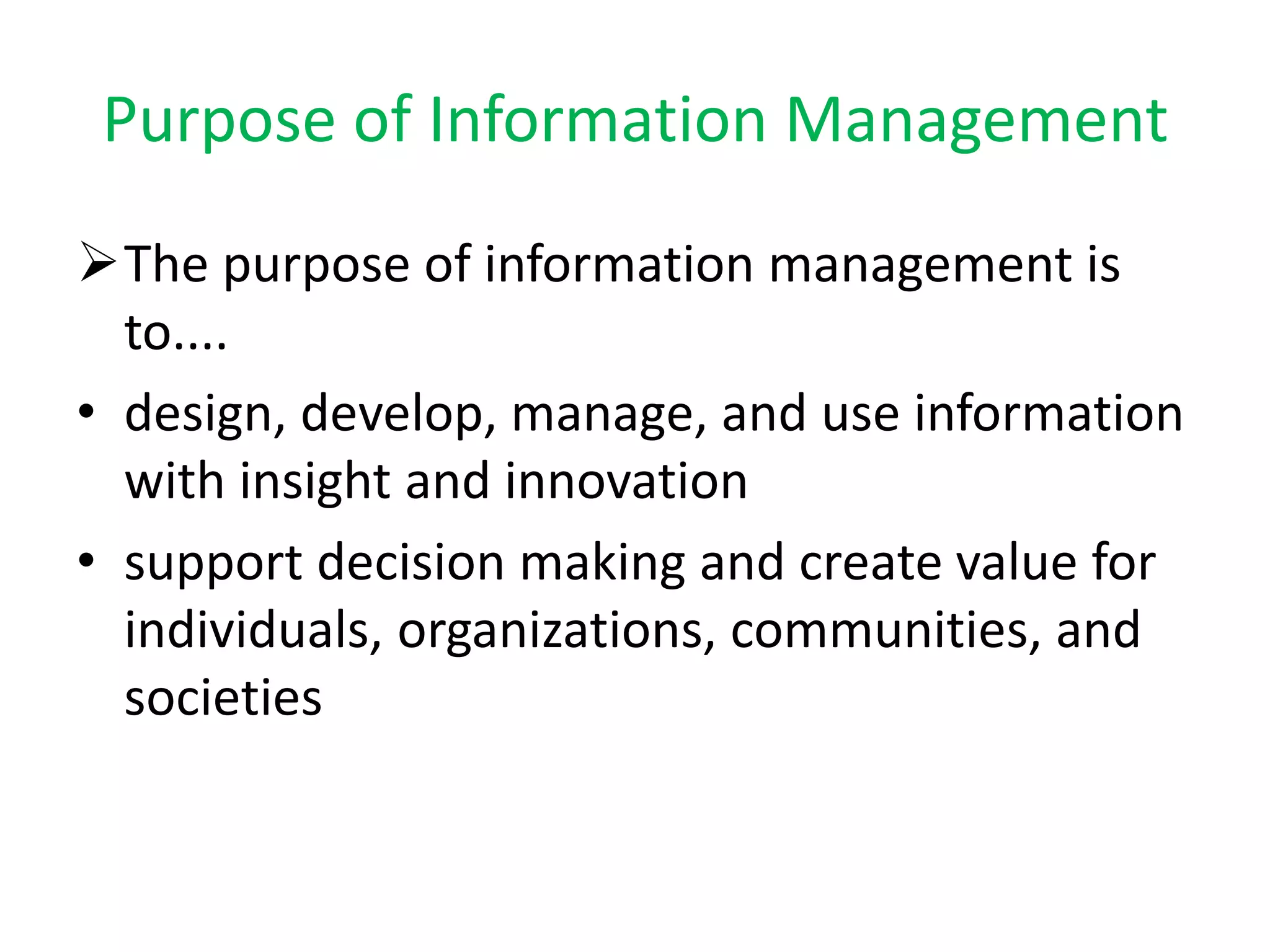 Information management | PPTX