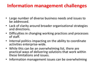 Information management | PPTX