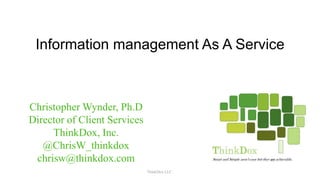 Information management as a Service | PPT
