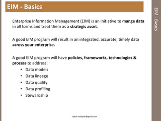 Information management and enterprise architecture | PPT