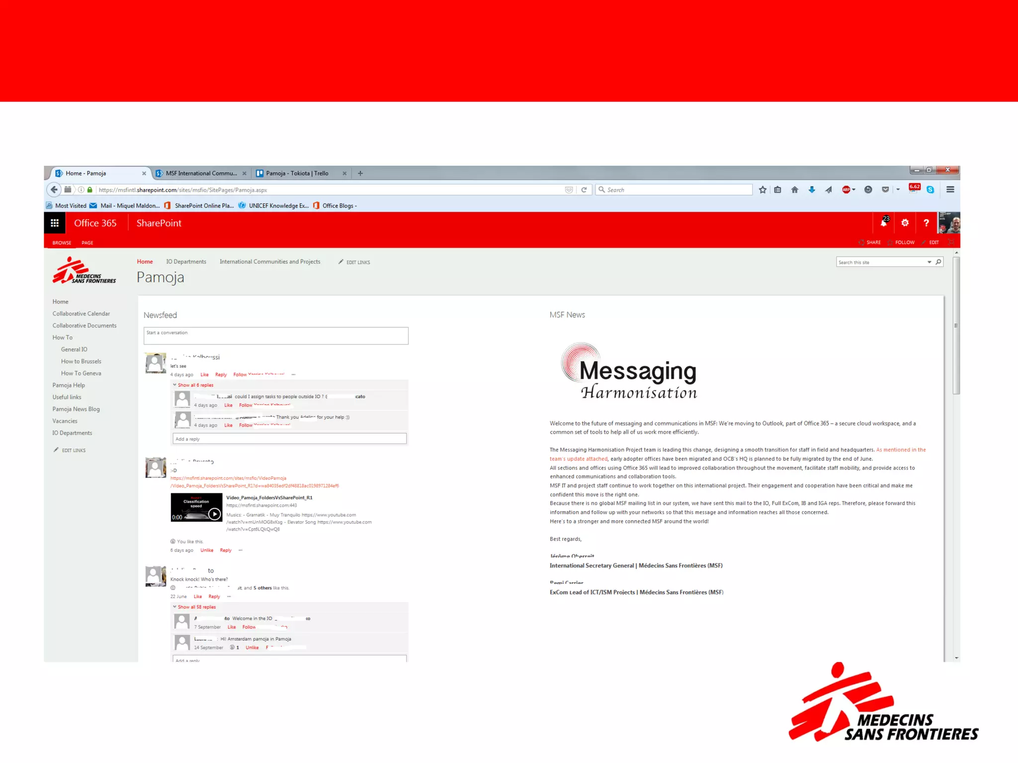 Information management in msf | PPT