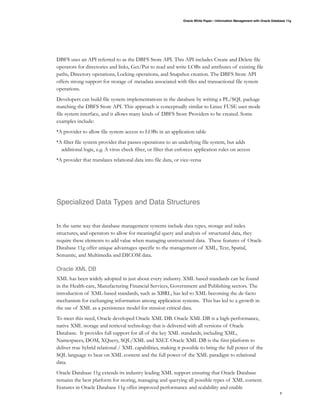 Whitepaper - Information management with oracle | PDF