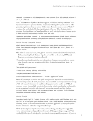 Whitepaper - Information management with oracle | PDF