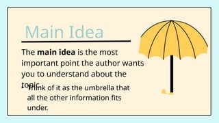 Understanding Informational Text: Main Idea, Details, and Summarizing ...