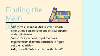 Understanding Informational Text: Main Idea, Details, and Summarizing ...