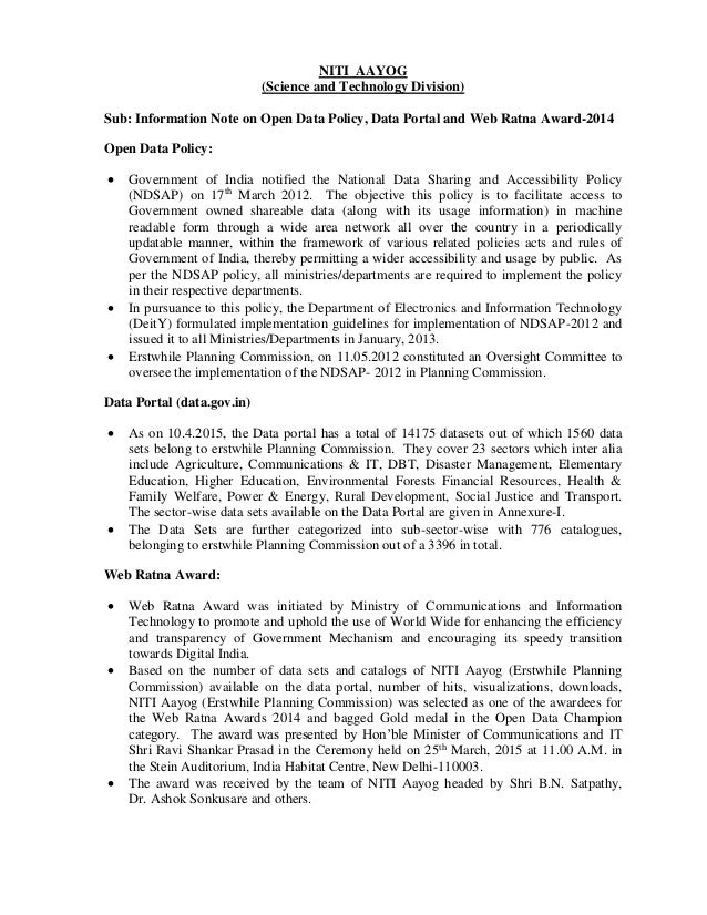 Information Note On Open Data Policy Data Portal And Web Ratna Award information-note-on-open-data-policy-data-portal-and-web-ratna-award