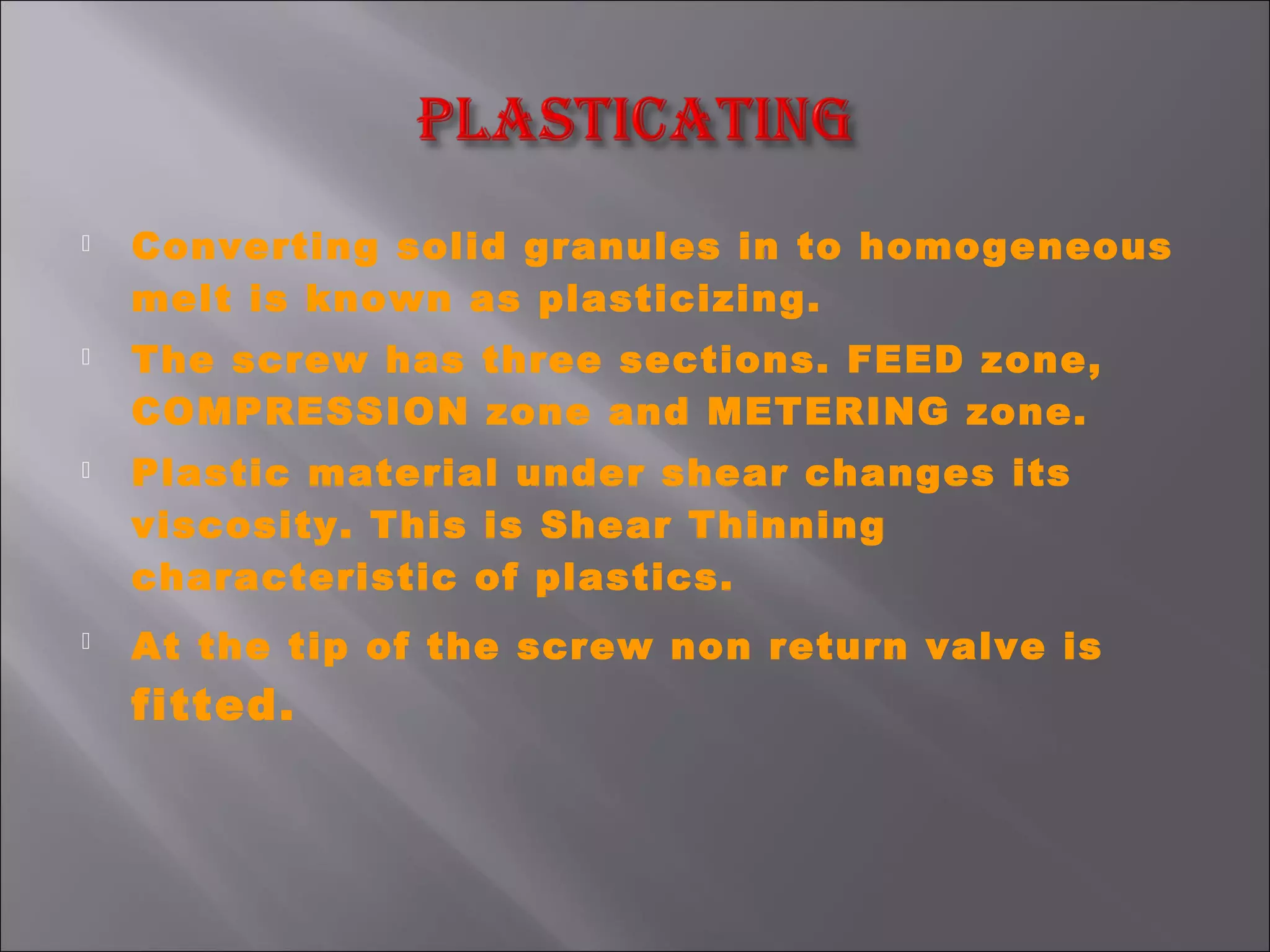 Information of injection molding screw | PPT