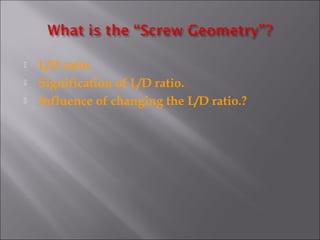 Information of injection molding screw | PPT