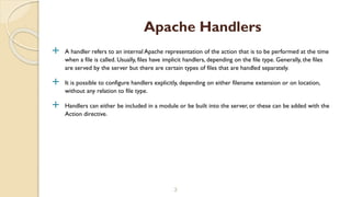Information on Apache Handlers | PPT