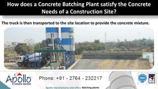Information on Concrete Batching Plant from Apollo Infratech Pvt. Ltd ...