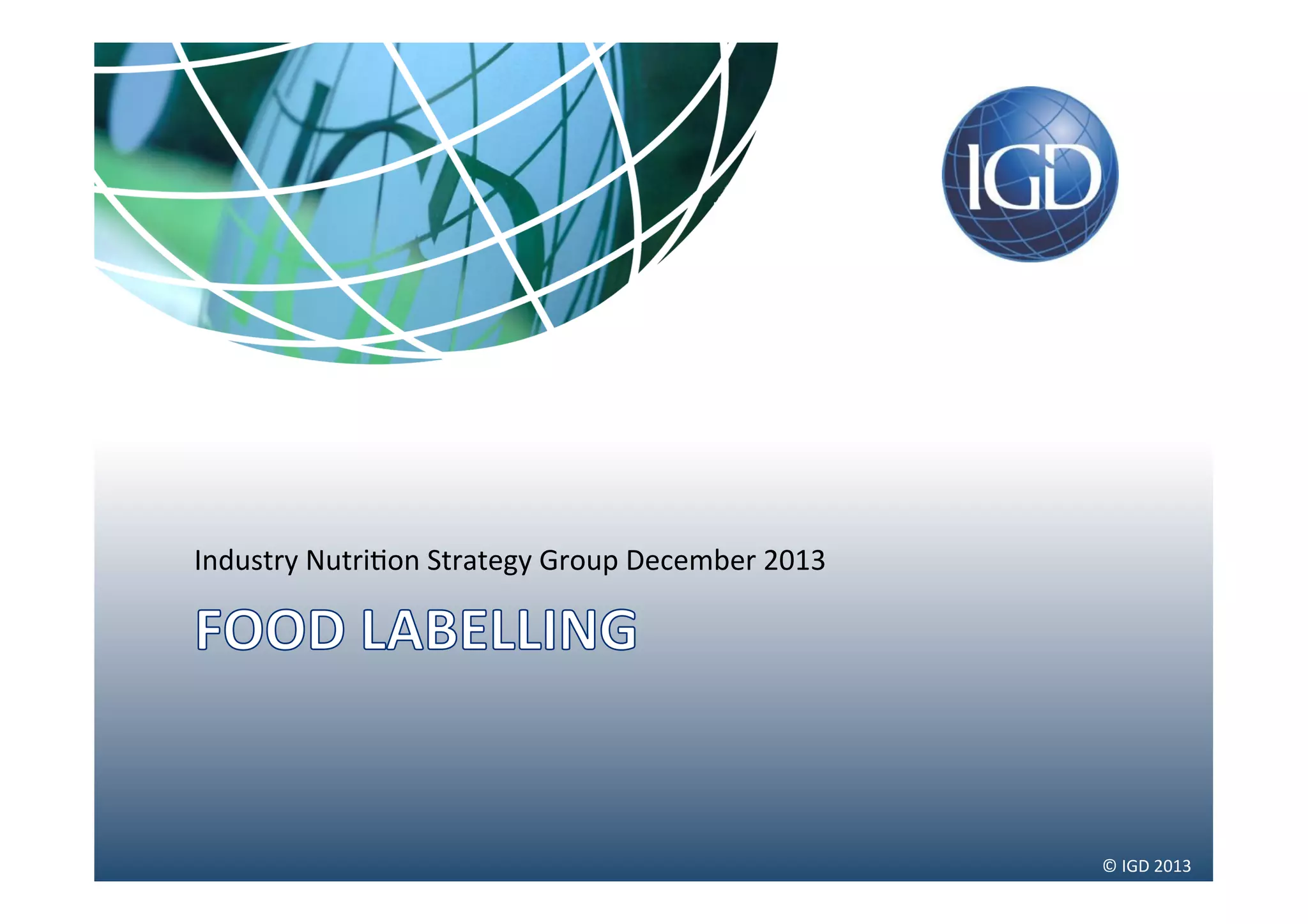 Information on Food Labelling and FOP 2013 | PDF | Food Allergies ...