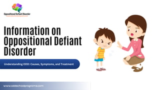 Impact of ODD: Crucial Information on Oppositional Defiant Disorder | PPT