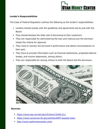 Information on the Borrower’s Rights and Lender’s Responsibilities in ...
