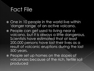 Information on volcano for school | PPTX | Geology | Science