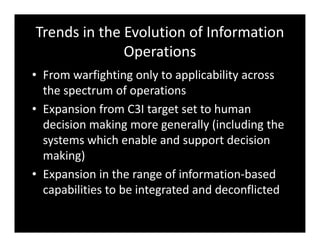 Information Operations: What It Is and Why It Matters | PDF