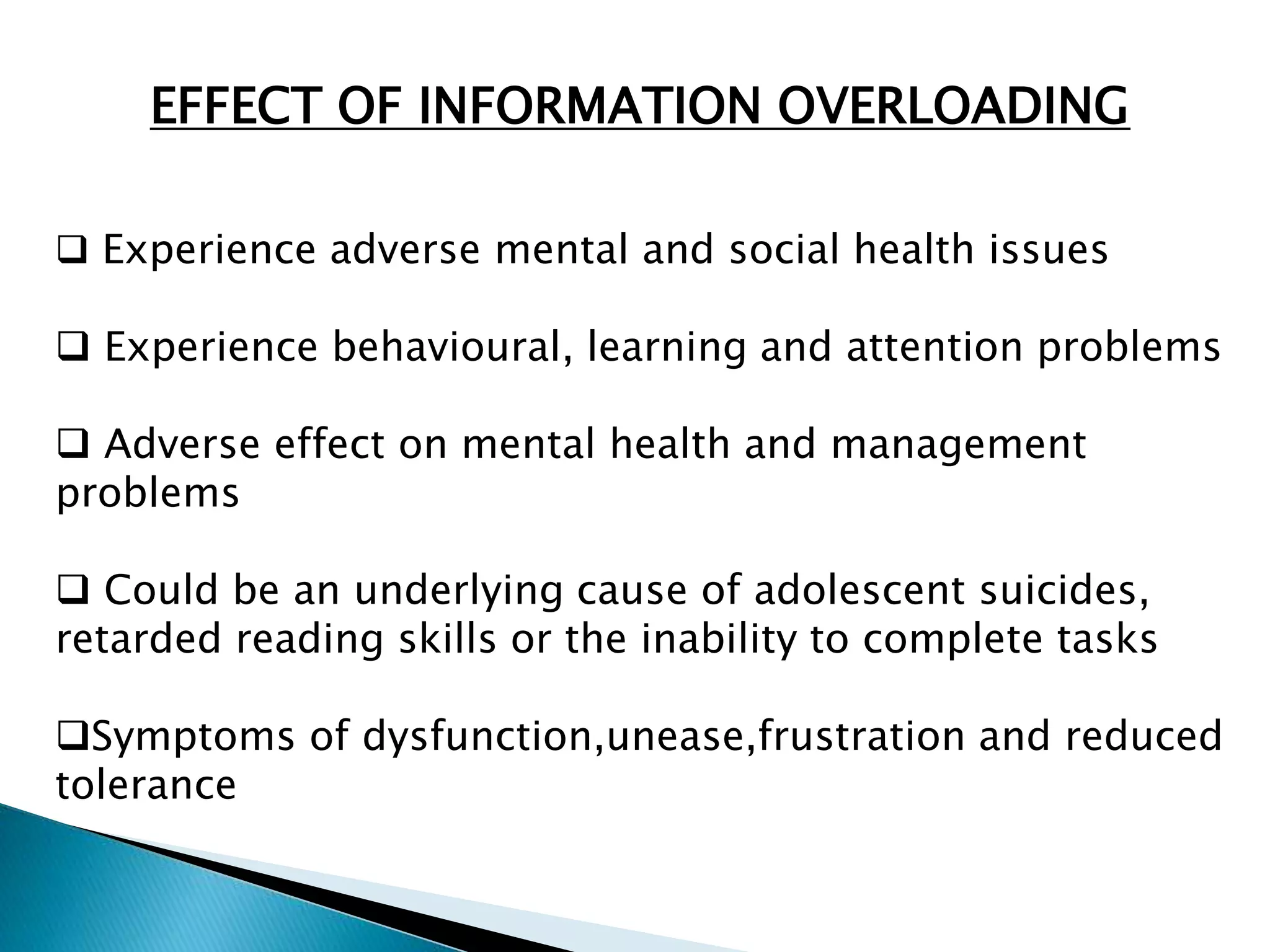 Information overload | PPTX
