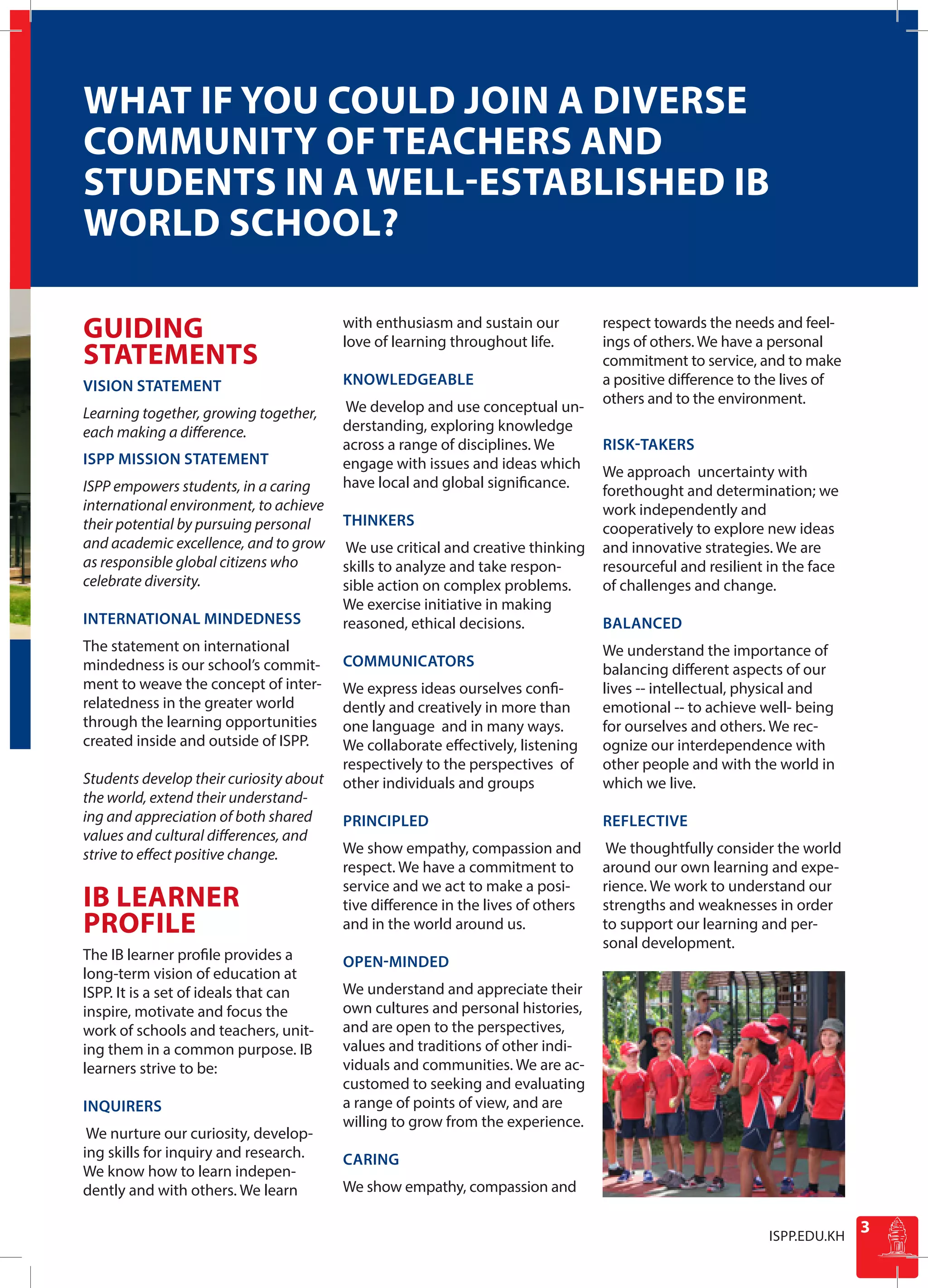 THE INTERNATIONAL SCHOOL OF PHNOM PENH | PDF