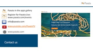 Reinventing the Modern Information Pipeline: Paxata and MapR | PPTX