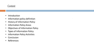 Information policy ppt | PPTX