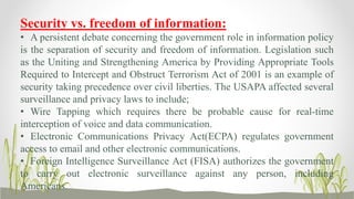 Information policy sunil sir | PPTX