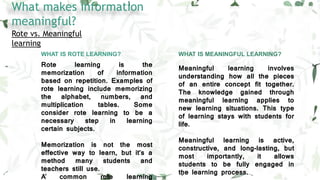 Information Processing and Cognitive Theories of Learning | PPTX