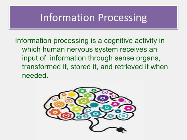 Information processing – Atkinson-shriffrin model of information processing | PPTX | Data ...