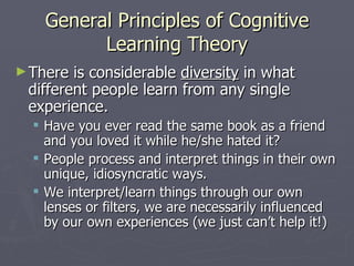 Information processing & cognitive theories of learning | PPT