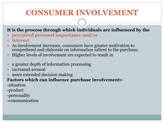 Information processing in consumer behaviour | PPTX | Science