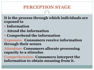 Information processing in consumer behaviour | PPTX | Science