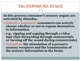 Information processing in consumer behaviour | PPTX | Science