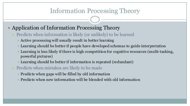 Information processing theory