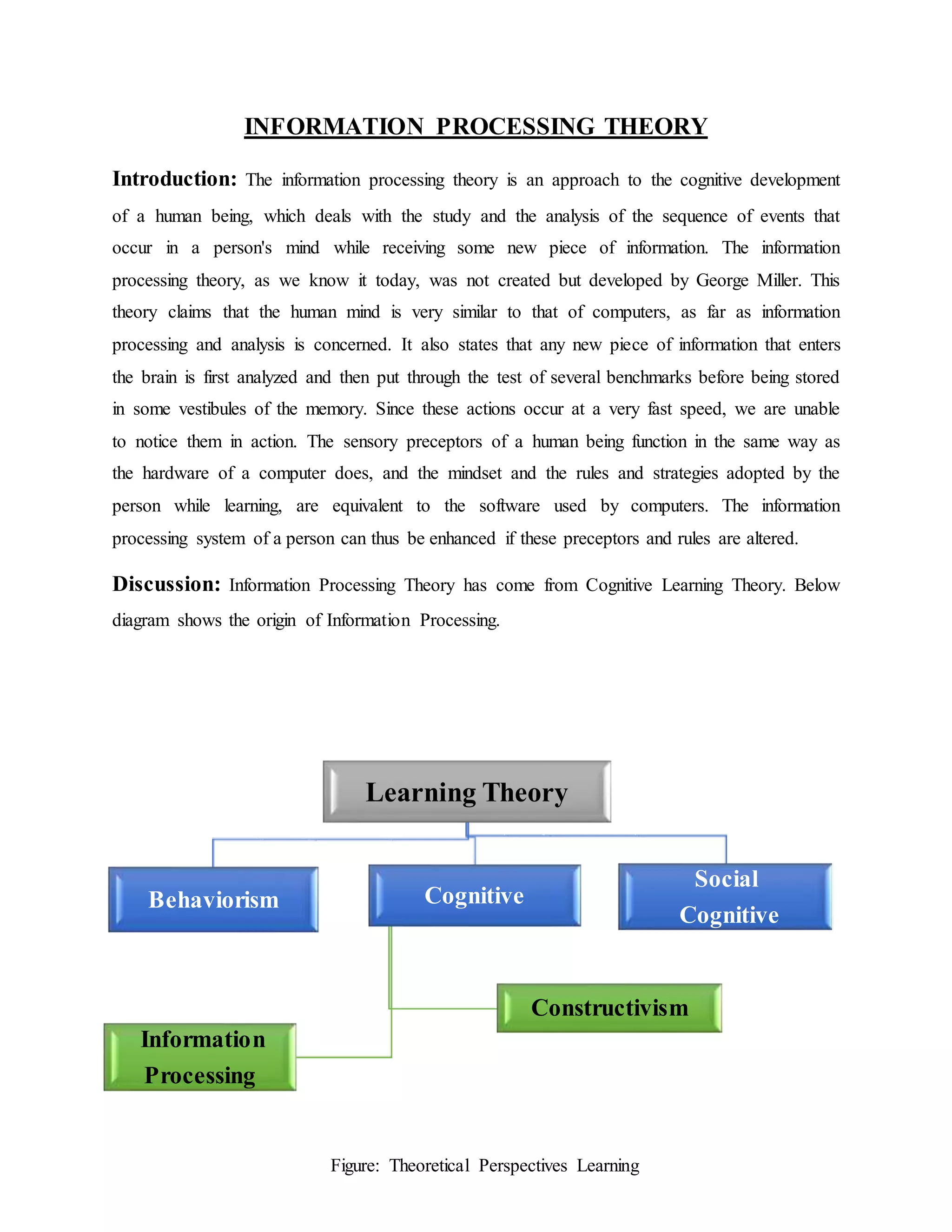 Information processing theory | DOCX