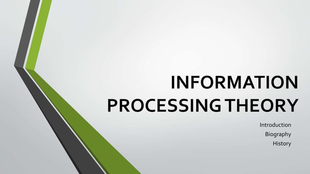Information Processing Theory Ppt2 Pptx Data Storage And Warehousing
