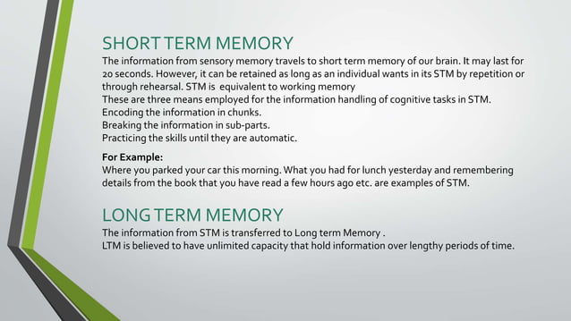Information processing theory. PPT2.pptx | Data Storage and Warehousing | Computing