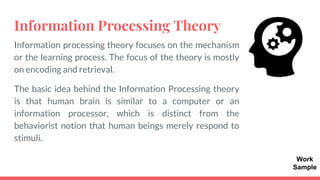 Information processing theory (Work sample) | PPTX