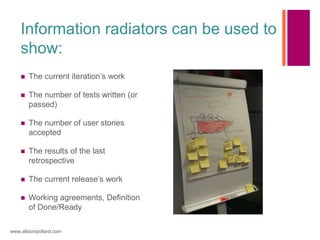 Information radiators | PPTX | Business | Business and Finance