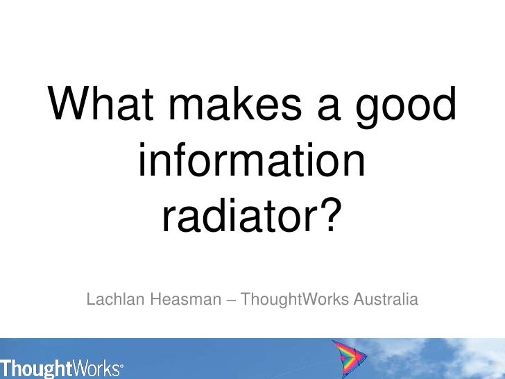 Information Radiators information-radiators