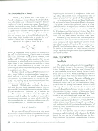 Information ratio mgrevaluation_bossert | PDF