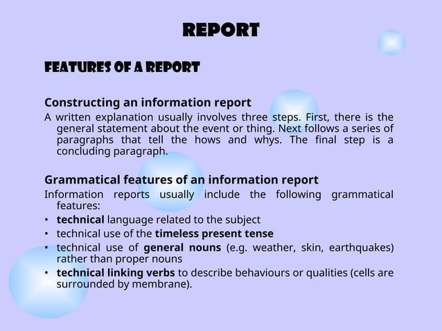 INFORMATION REPORT.ppt materi bahasa inggris | PPT