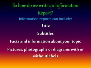 Information report | PPT