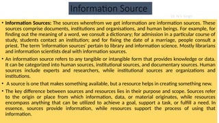 Information Sources & Resource and Various uses_.pptx