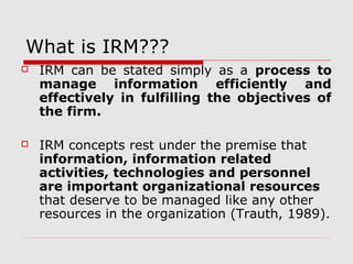 Information resource management | PPT